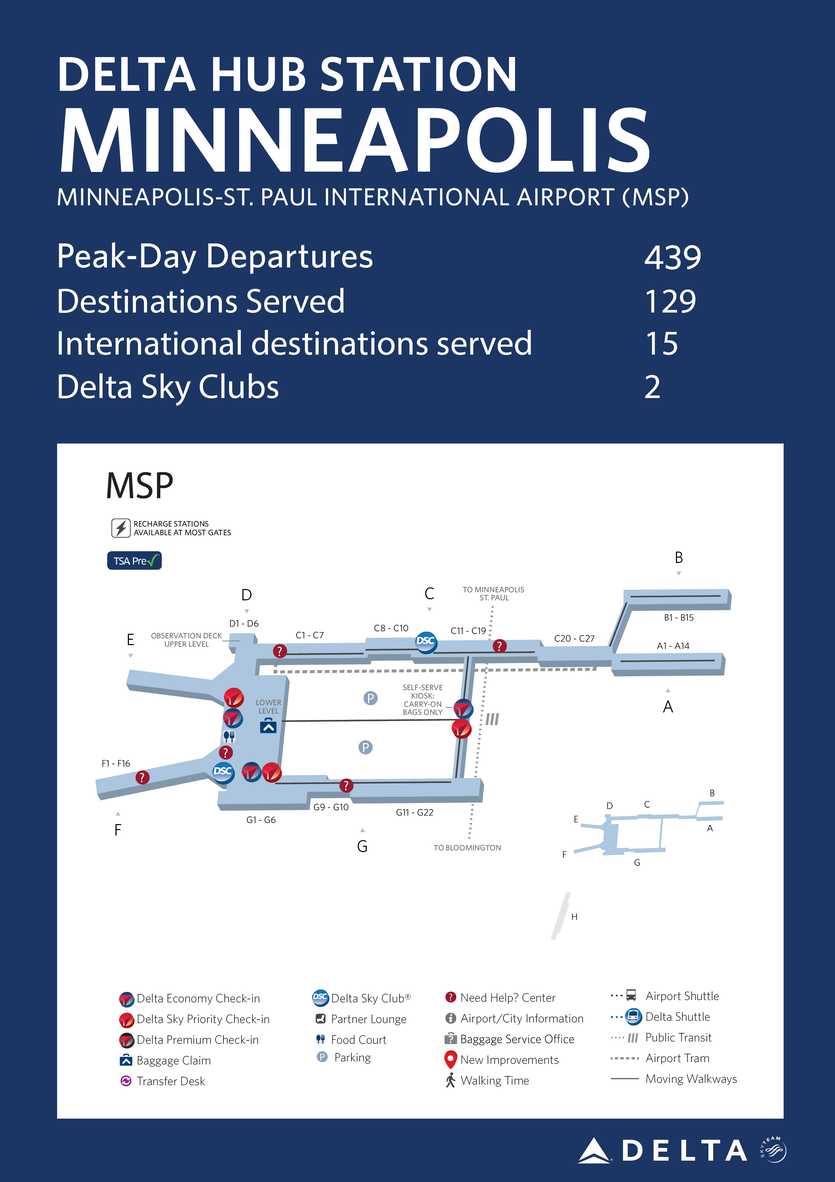 Minneapolis/St. Paul Hub Station Fact Sheet | Delta News Hub